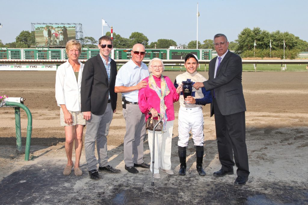 Visit To Monmouth Park By Trainer Michael Stidham's 86-Year-Old Mom ...