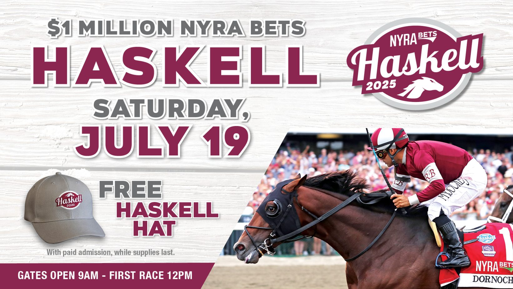 $1,000 Haskell Handicapping Challenge Returns July 19; 7-Plus BCBC Seats, 2 NHC Seats And ...